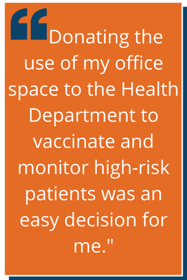 Dr. Simlote: Going Above and Beyond to Create a COVID-Free Community